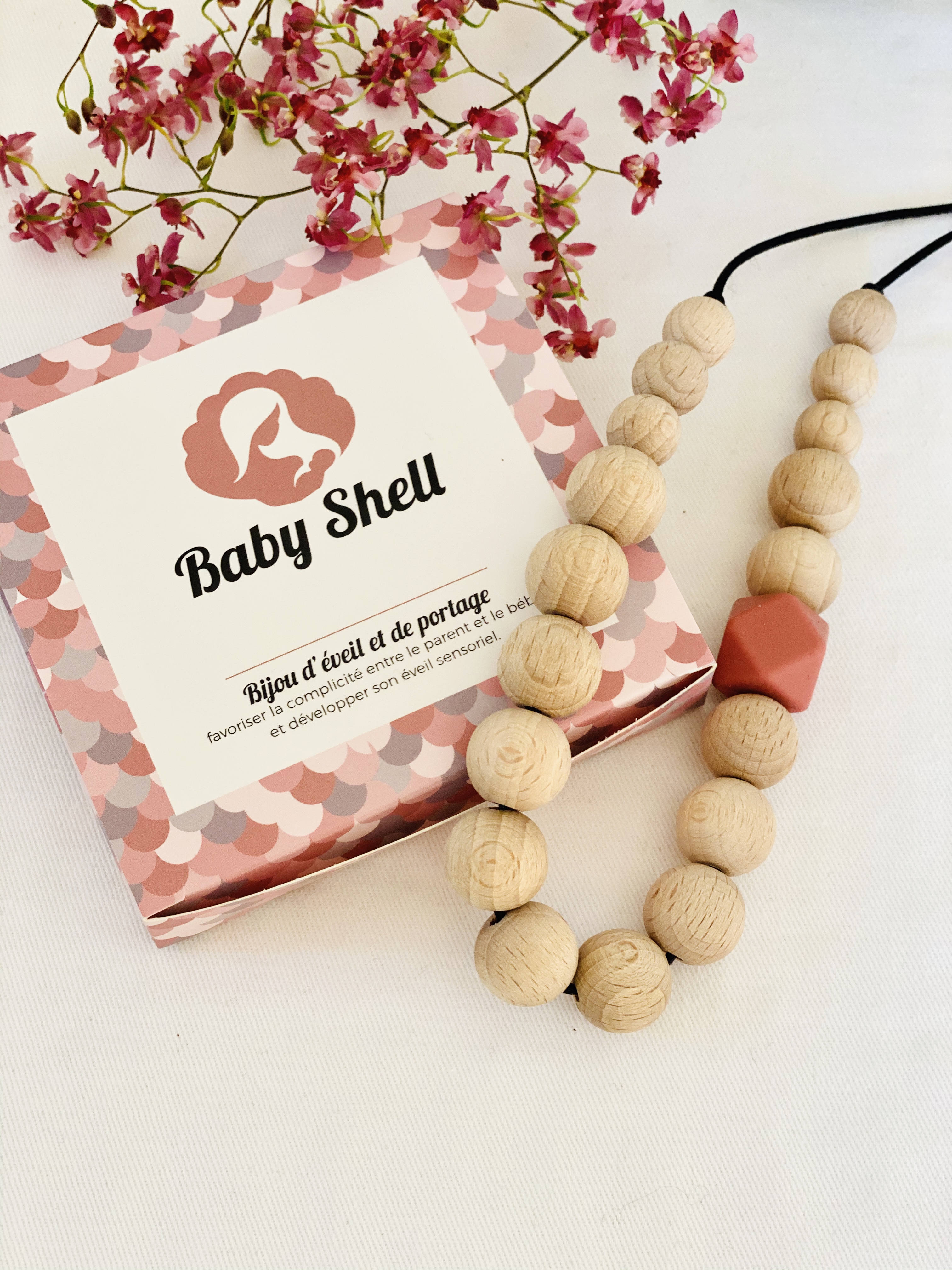 Breastfeeding neckless - Color - Baby Shell